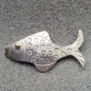 Taxco | Jewelry | Taxco Sterling Fish Pin | Poshmark